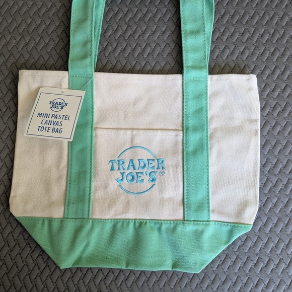 Bags | Trader Joes Mini Canvas Tote Bag | Poshmark
